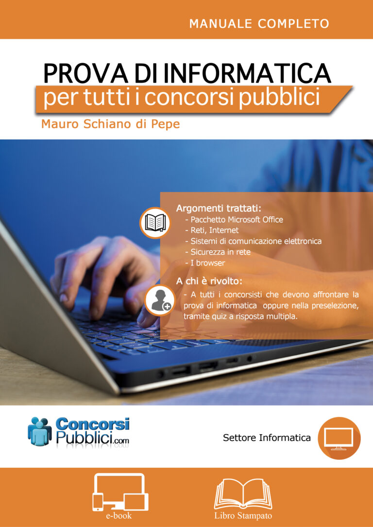 Pdf Prova di informatica per tutti i concorsi pubblici (e-book pdf e epub)