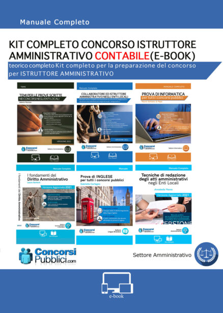 Kit completo Concorso Istruttore Amministrativo (e-book)
